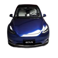 China Auto Parts Carbon Fiber Body Kit for Tesla MODEL Y MODEL Y Upgraded Ecturi Style Front Shovel Diffuser Spoiler Body Kit for sale
