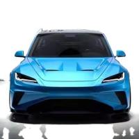 China 2024 Repair Tesla Body Kit Carbon Fiber Model 3 Spoiler Robot Style Front And Rear Bumper for sale