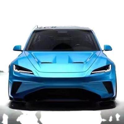 China 2024 Repair Tesla Body Kit Carbon Fiber Model 3 Spoiler Robot Style Front And Rear Bumper for sale