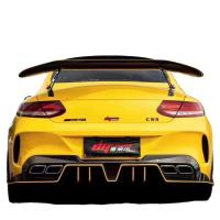 China Auto Parts for Mercedes C63 Coupe Carbon Fiber Spoiler W205 C63 C63S Upgraded IMP-style GT Tail Spoiler for sale