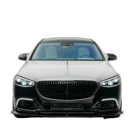 China For Mercedes S-Class W223 Maybach Carbon Fiber Body Kit W223 Maybach Upgraded MSY Style Front Shovel Diffuser Spoiler for sale
