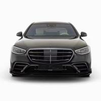 China For Mercedes S-Class W223 S400 S450  Carbon Fiber Body Kit W223 Maybach Upgraded BUS Style Front Shovel Diffuser Spoiler for sale