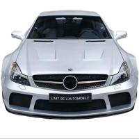 China For Mercedes SL R230 Widebody Kit SL R230 Upgraded BS Style Front and Rear Bumper Spoiler Widebody Kit for sale