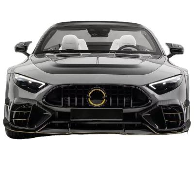 China for Mercedes SL63 Carbon Fiber Body Kit SL63 Upgraded MSY style carbon fiber front lip diffuser Spoiler widebody kit for sale