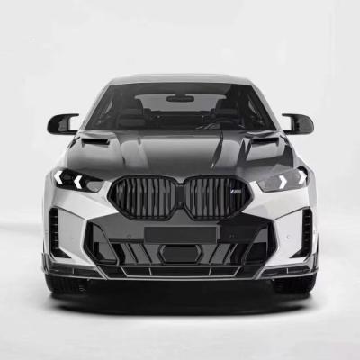 China For BMW X6 G06 Carbon Fiber Body Kit X6 Upgrade PAK Style Carbon Fiber Front Lip Diffuser Spoiler Hood Side Skirt Wing for sale