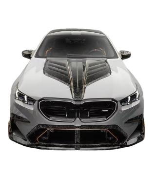 China For BMW M5 G90 Carbon Fiber Body Kit M5 G90 MSY-style Carbon Fiber Front Lip Diffuser Spoiler Hood for sale