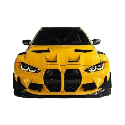China For BMW G82 M4 Carbon Fiber Body Kit, G82 M4 GTR-style Front and Rear Bumpers Side Skirts Spoiler Wide Body Kit for sale