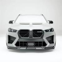 China For BMW X5M Dry Carbon Fiber Body Kit X5M RZ-style Carbon Fiber Front Lip Diffuser Spoiler Side Skirt for sale