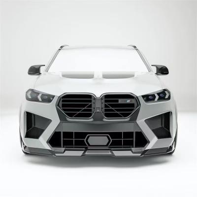 China For BMW X5M Dry Carbon Fiber Body Kit X5M RZ-style Carbon Fiber Front Lip Diffuser Spoiler Side Skirt for sale