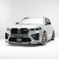 China For BMW X6M Dry Carbon Fiber Body Kit X6M RZ-style Carbon Fiber Front Lip Diffuser Spoiler Side Skirt for sale