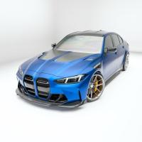 China For BMW G80 M3 Dry Carbon Fiber Body Kit, G80 M3 RZ-style Front Lip Diffuser Spoiler Side Skirt M3 Front Lip Diffuser Spoiler for sale