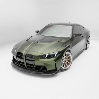 China For BMW G82 M4 Dry Carbon Fiber Body Kit M4 RZ-style Front Lip Diffuser Spoiler Side Skirts M4 Fenders for sale