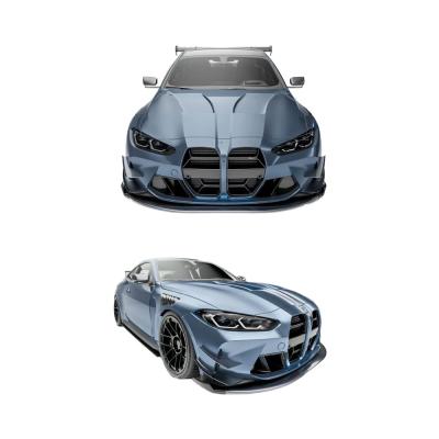China For BMW G80 G82 M3 M3 Dry Carbon Fiber Body Kit M3 M4 RZ Front Lip Diffuser Spoiler Hood Fender M3 and M4 Body Kits for sale