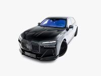 China For BMW 7 Series G70 Carbon Fiber Body Kit G70 740i Upgraded MAX-style Carbon Fiber Front Lip Diffuser Spoiler Body Kit for sale