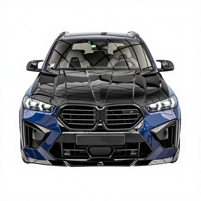 China For BMW X5M Carbon Fiber Body Kit X5M LD Carbon Fiber Front Lip Diffuser Spoiler Engine Hood X5M Bumper Auto Parts for sale