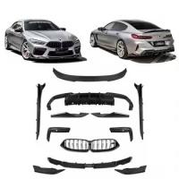 China For the BMW M8 Carbon Fiber Body Kit M8 SQ Carbon Fiber Front Lip Diffuser Spoiler Hood  M8 Front Lip Diffuser for sale