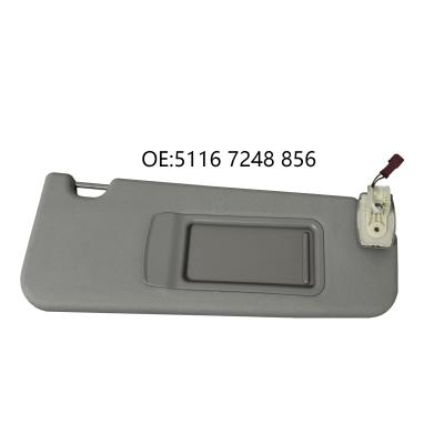 China Left Sun Visor Sun Shade W/ Mirror For BMW F10 F18 2011-2016  Grey  5116 7248 856 for sale