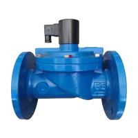 China DF-zcs pilot operated night 2 position 2 normally closed solenoid valve, copper body, cast iron body, flange solenoid valve. for sale