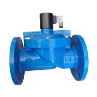 China DF-zcs pilot operated night 2 position 2 normally closed solenoid valve, copper body, cast iron body, flange solenoid valve. for sale