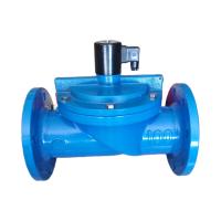 China DF-zcs pilot operated night 2 position 2 normally closed solenoid valve, copper body, cast iron body, flange solenoid valve. for sale