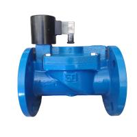 China DF-zcs pilot operated night 2 position 2 normally closed solenoid valve, copper body, cast iron body, flange solenoid valve. for sale