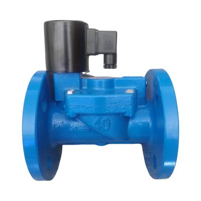 China DF-zcs pilot operated night 2 position 2 normally closed solenoid valve, copper body, cast iron body, flange solenoid valve. for sale