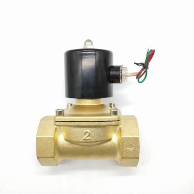 China 2W Series Brass Solenoid Valve Direct-Acting Diaphragm Normally Closed Water And Air Valve Factory Direct Supply for sale
