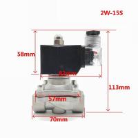 China 304 stainless steel solenoid valve plastic sealed coil, normally closed type, waterproof, moisture-proof and fog-proof. for sale