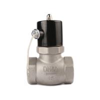 China 2L(US) two-position two-way 304 stainless steel steam valve, normally closed solenoid valve, high pressure and high temperature for sale