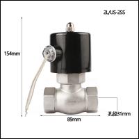 China 2L(US) two-position two-way 304 stainless steel steam valve, normally closed solenoid valve, high pressure and high temperature for sale