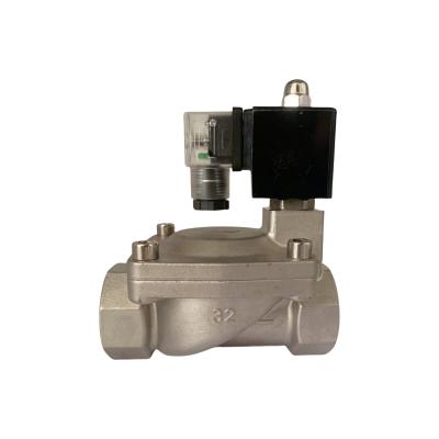 China 304 stainless steel solenoid valve SLP series high-pressure valve direct-acting water-gas switching valve for sale
