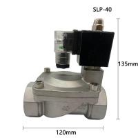 China 304 stainless steel solenoid valve SLP series high-pressure valve direct-acting water-gas switching valve for sale