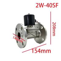 China 2W Series Direct-Acting Diaphragm Stainless Steel Flanged Solenoid Valve for sale