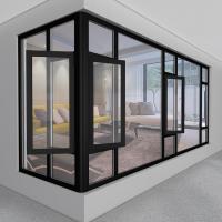 China Double Inward Opening Thermal Insulated Aluminum Casement Windows for sale