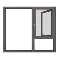 China Double Inward Opening Thermal Insulated Aluminum Casement Windows for sale