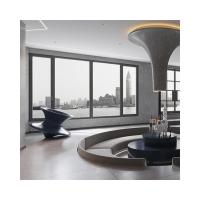China 80mm Seamless Welded Thermal Break Aluminum Casement Glass Windows For Folding Screen for sale