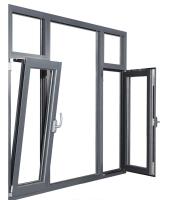 China Tempered Glass Aluminum Champagne Color Aluminum Casement Windows With Folding Screen for sale