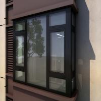 China Stainless Steel Screen Netting Tempered Glass In Swing Casement Windows With 8-Way Seal for sale