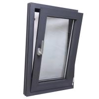 China Level 6 Water Tightness Tempered Glass Aluminum Alloy Thermal Break Casement Windows for sale