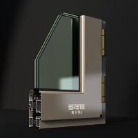 China 1.4mm Aluminum Wall Thickness Broken Bridge Windows For In Seamless Welded Design for sale