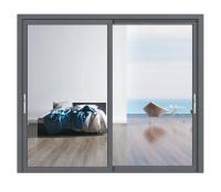 China Top- Villa House Thermal Break Aluminium Glass Doors with Screen Doors Low-K Value for sale