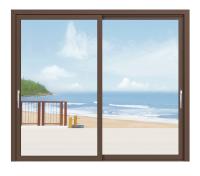 China Top- Villa House Thermal Break Aluminium Glass Doors with Screen Doors Low-K Value for sale