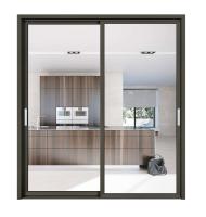 China Top- Villa House Thermal Break Aluminium Glass Doors with Screen Doors Low-K Value for sale