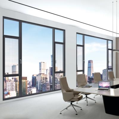 China Office Skate 90 Series Inswinging Casement Windows With Thermal Break Aluminum Design for sale
