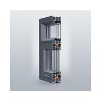 China Hanging Curtain Type Welded Thermal Break Aluminum Window With Seamless Welding for sale
