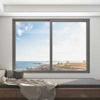 China Commercial Glass Window Aluminum Double Glazed Sliding Windows for Hanging Curtains for sale