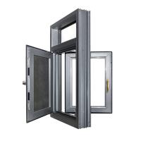 China Level 6 Water Tightness Customize Aluminum Casement Glass Windows  Energy Efficiency for sale