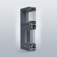 China Seamless Welded Aluminum Casement Windows With Blinds 304 Stainless Steel Mesh for sale