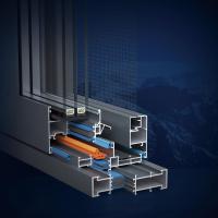 China Seamless Welded Aluminum Casement Windows With Blinds 304 Stainless Steel Mesh for sale