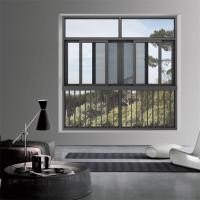 China Bedroom Aluminum Window with Superior Sliding Glass and Stainless Steel Screen Netting for sale